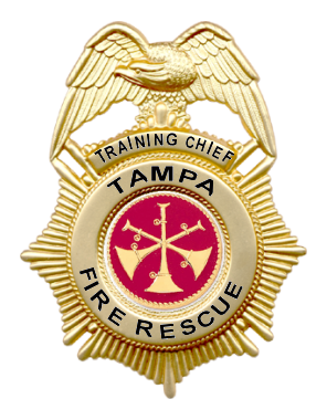 DRESS JACKET BADGE - TRAINING CHIEF, City of Tampa Fire