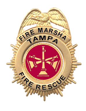 FIRE MARSHAL - WALLET BADGE, City of Tampa Fire