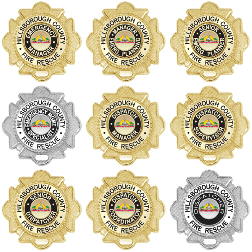 Shirt Badge for EDC, Hillsborough County Fire Rescue