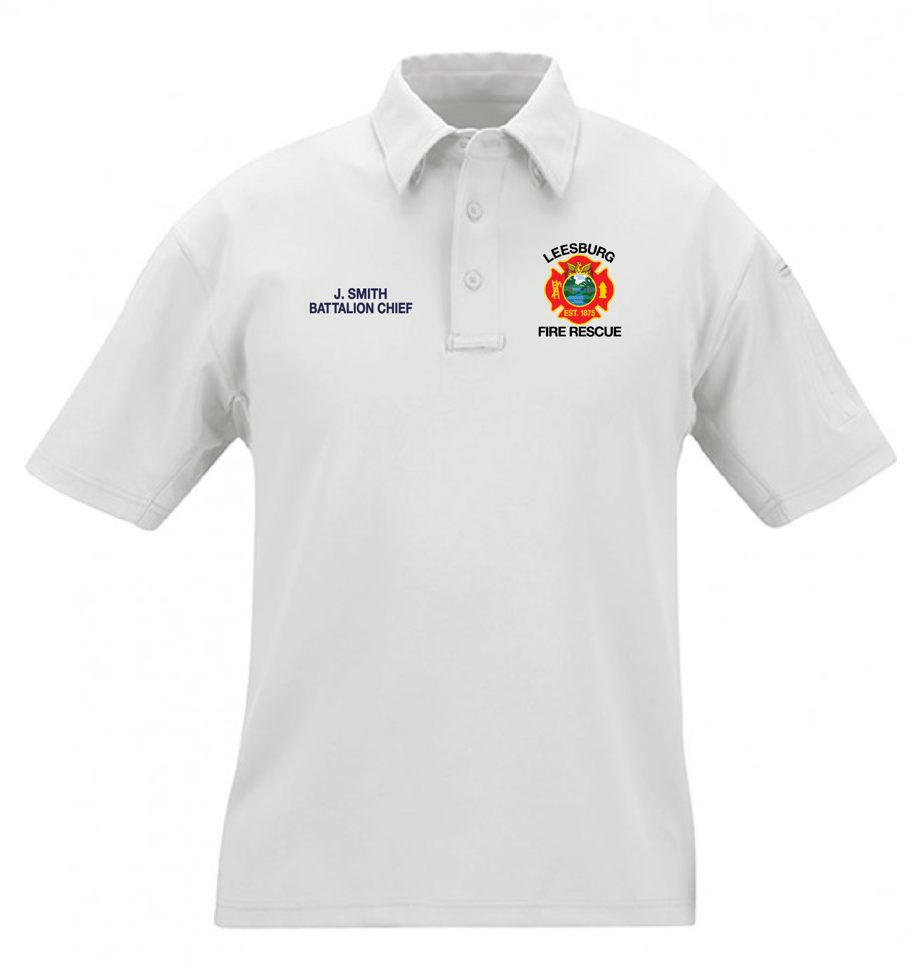 Men's Ice Propper S/S Polo for Officers, Leesburg Fire Department