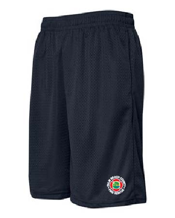 Badger Pro Mesh 9" Inseam Pocketed Shorts, Palm Beach Fire Rescue