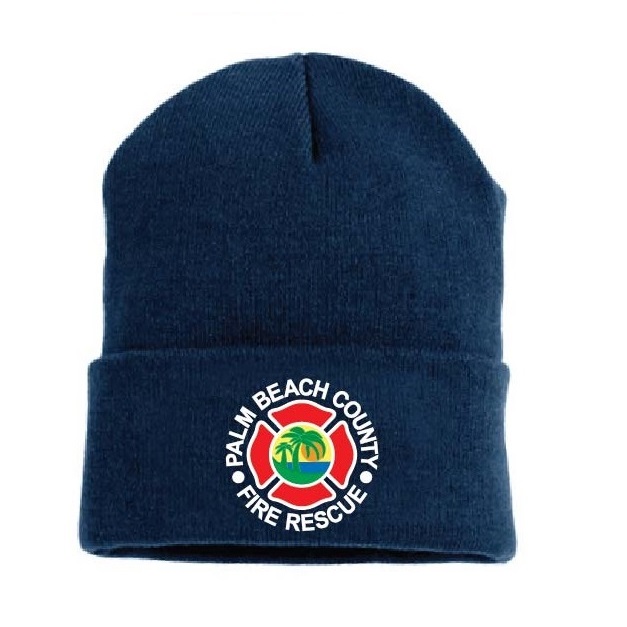 Heavyweight Cuffed Knit Cap, Palm Beach Fire Rescue