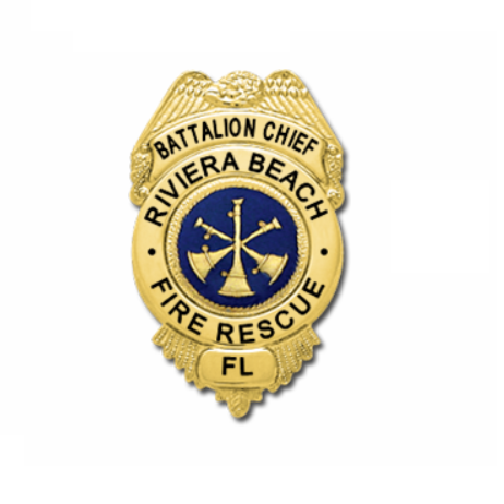 Battalion Chief Badge, Riviera Beach Fire Rescue