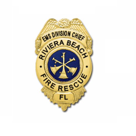 EMS Division Chief Badge, Riviera Beach Fire Rescue