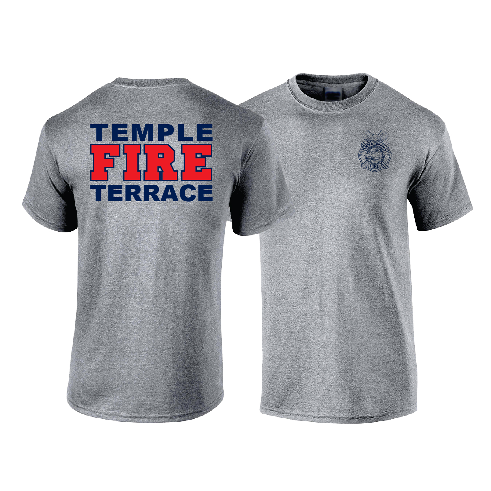 Shield S/S T-Shirt Gray, Temple Terrace