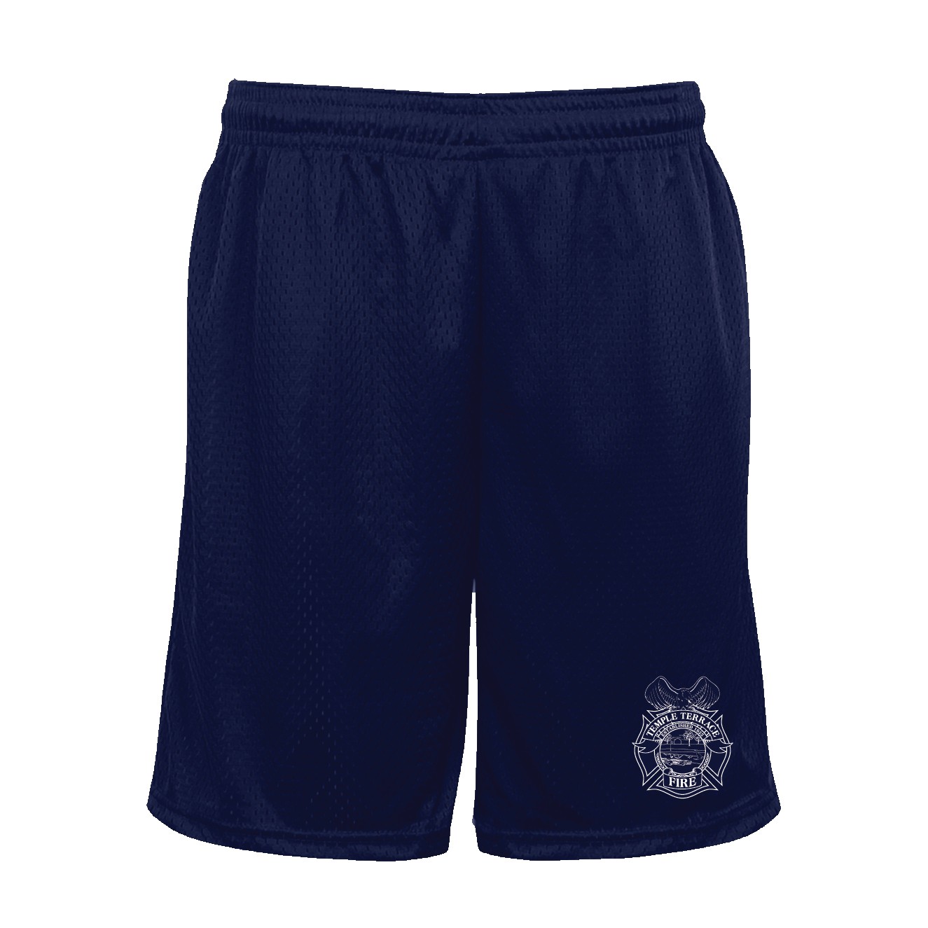 Badger Mesh Shorts w/Pockets, Navy, Temple Terrace